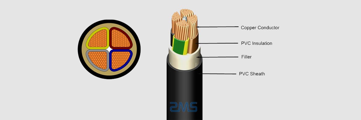 NYY - 0.6/1KV Low Voltage PVC Insulated Power Cable